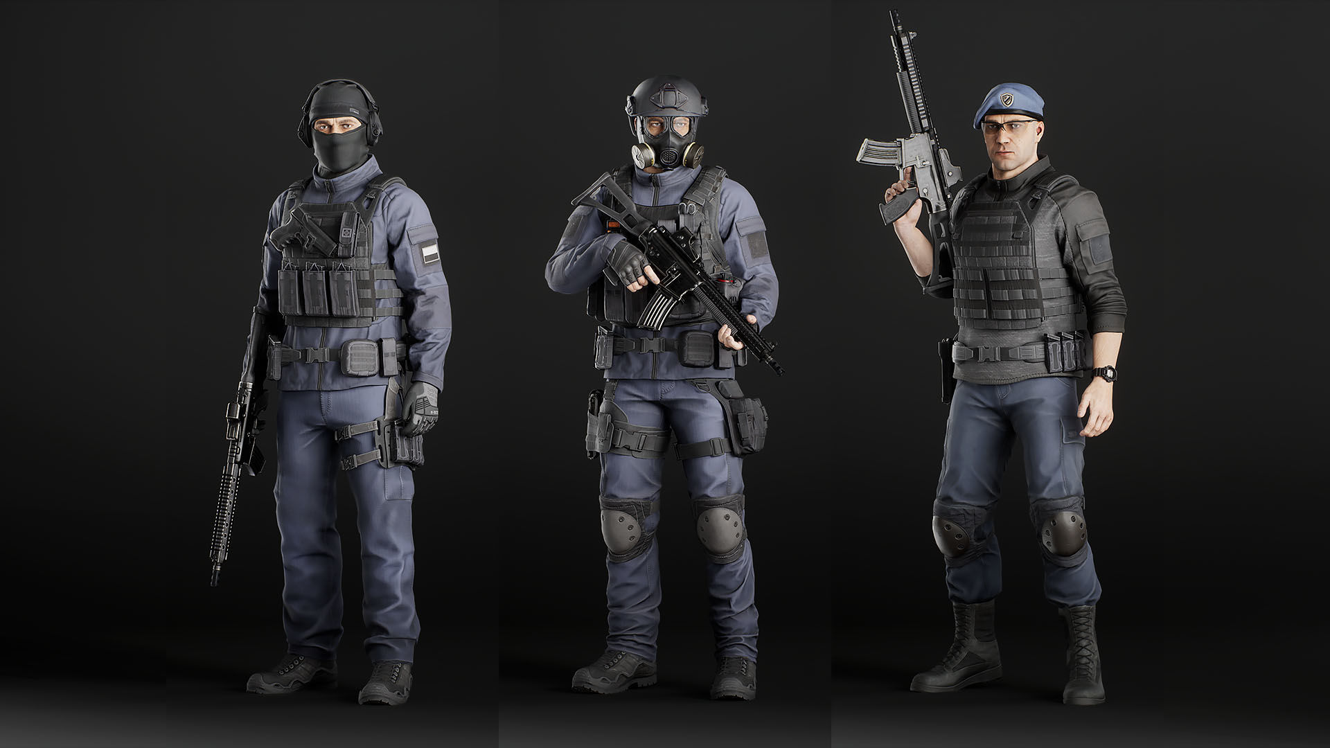 3D model Modular Casual Military Soldier VR / AR / low-poly | CGTrader