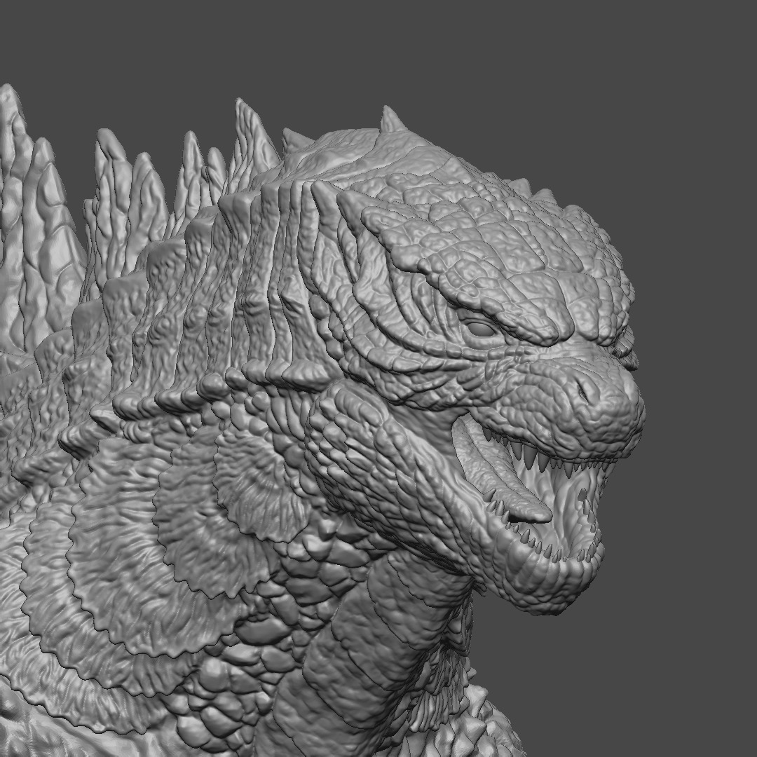 Godzilla 2014 - Fearsome Pose 3D model 3D printable | CGTrader