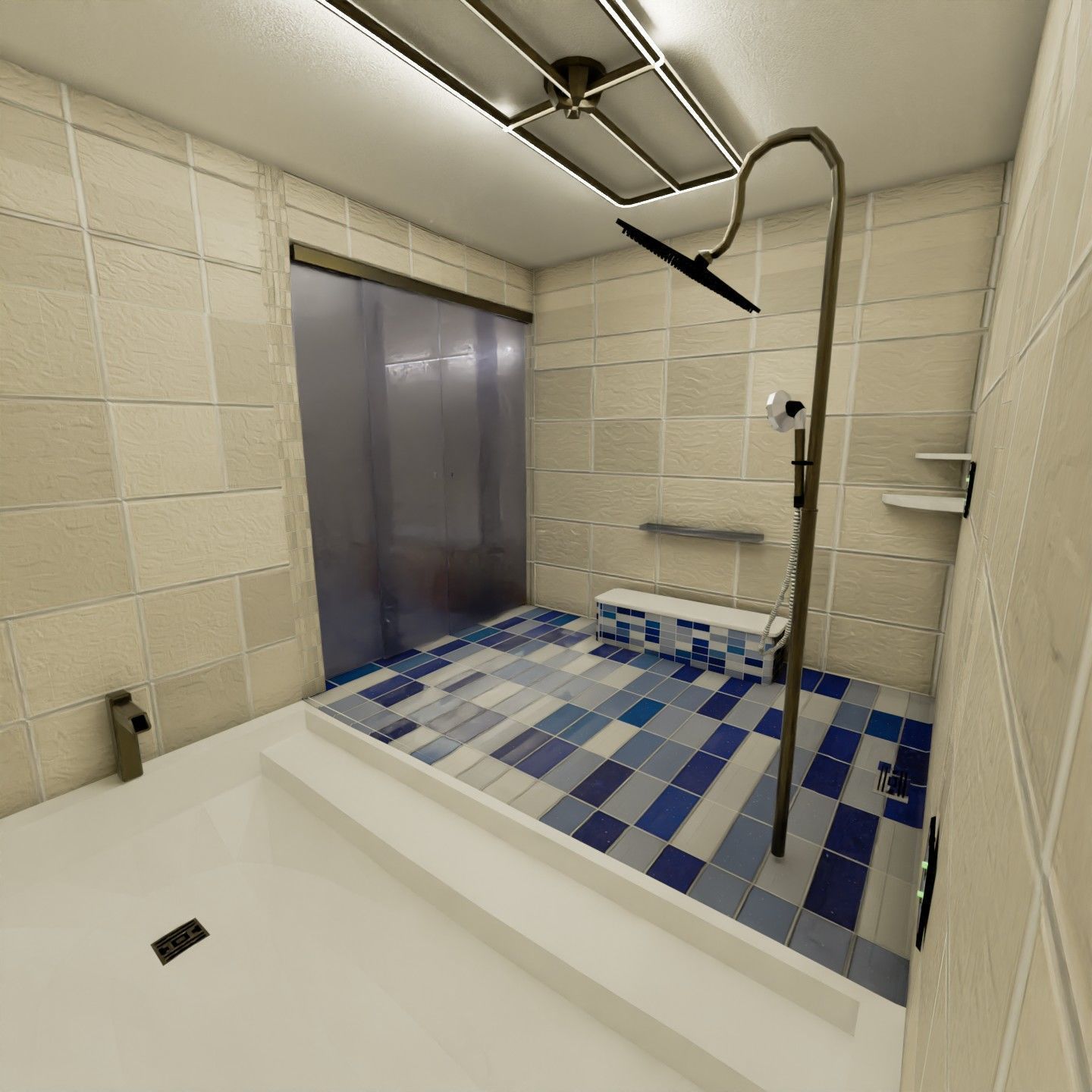 Basic Apartment Model Bedroom Bath Office free VR / AR / low-poly 3D ...