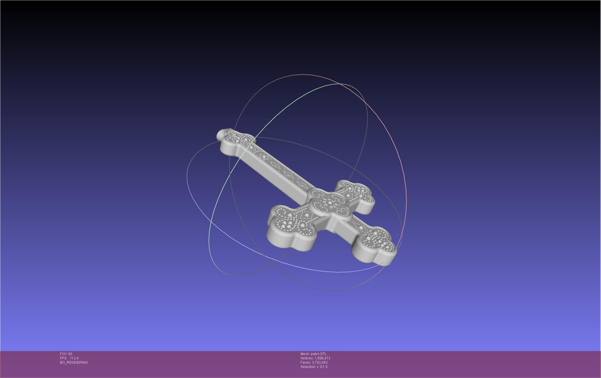 Murder Drones Patch Cross USB Stick Hull 3D model 3D printable | CGTrader