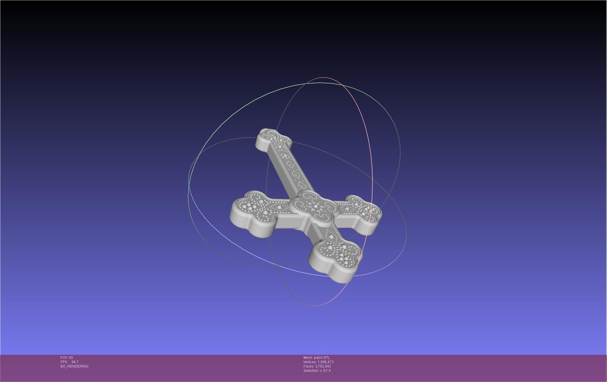 Murder Drones Patch Cross USB Stick Hull 3D model 3D printable | CGTrader