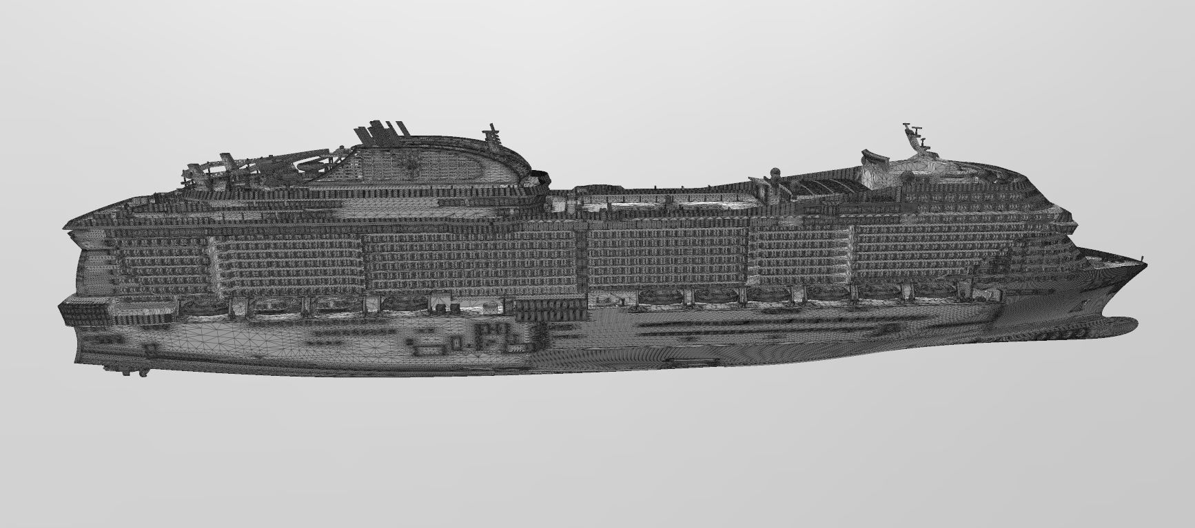 MSC EURIBIA cruise ship print ready model 3D model 3D printable | CGTrader