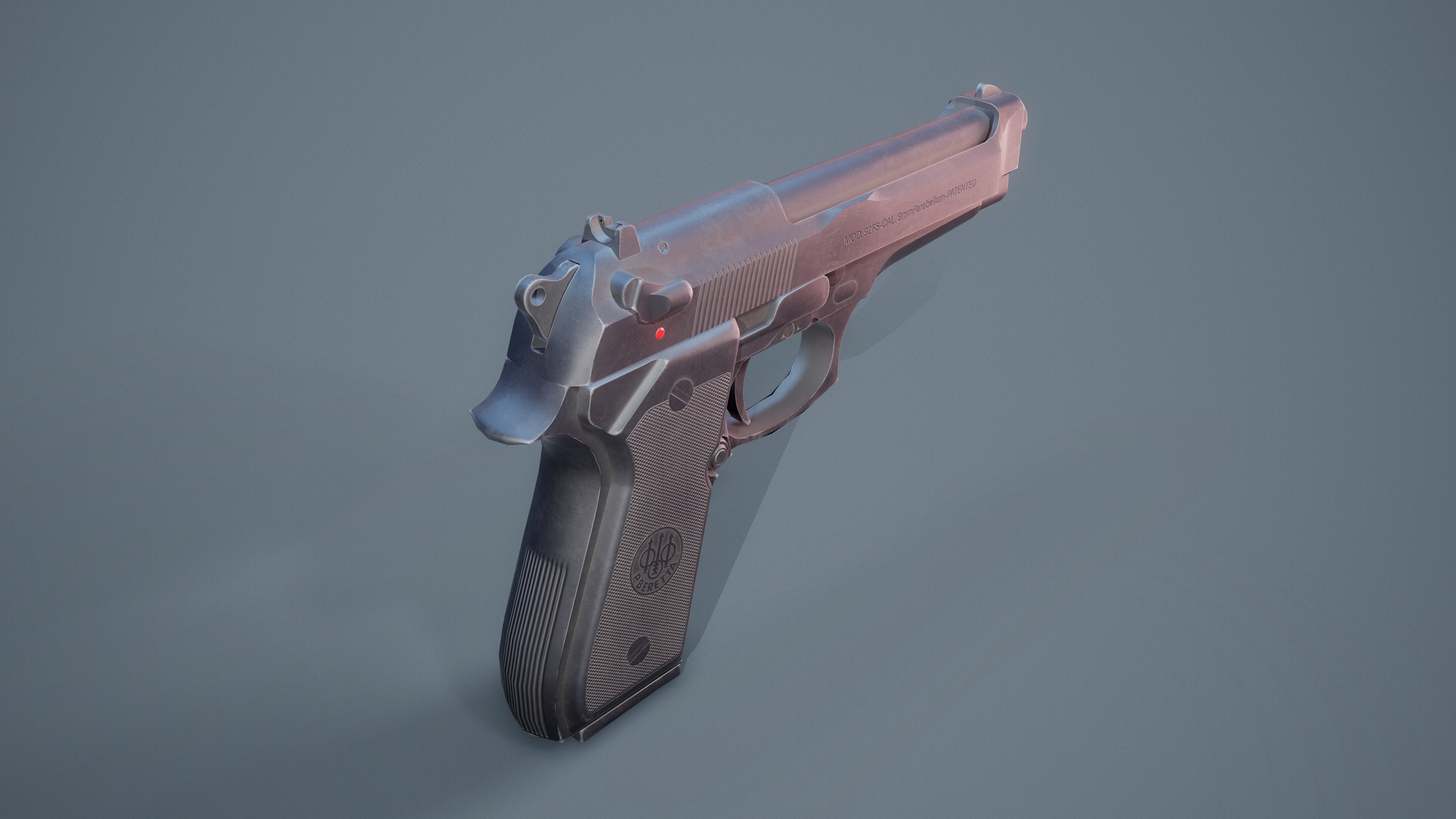 3D model Beretta 9mm VR / AR / low-poly | CGTrader