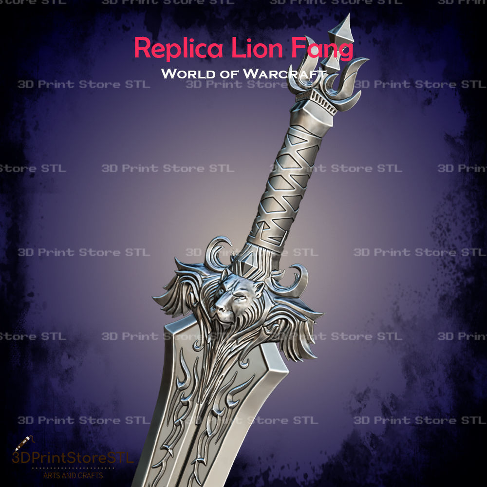 Replica Lion Fang Cosplay World Of Warcraft - STL File 3D model 3D ...