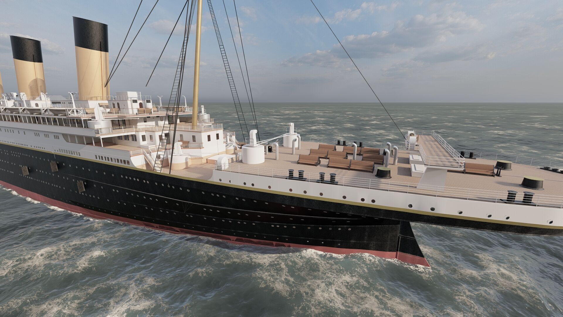 Titanic with full interior 3D model | CGTrader