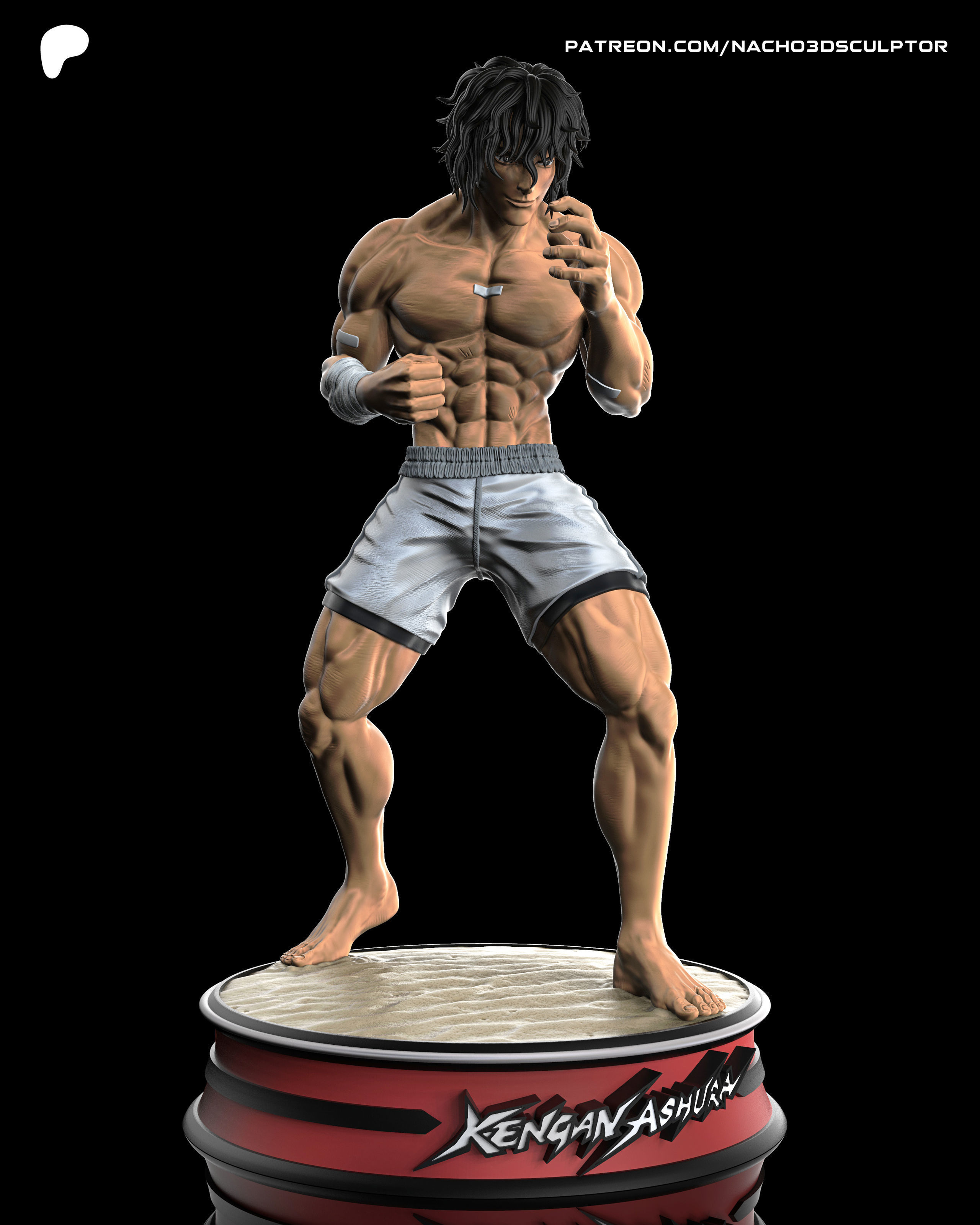 Ohma Tokita - Kengan Ashura 3D model 3D printable | CGTrader