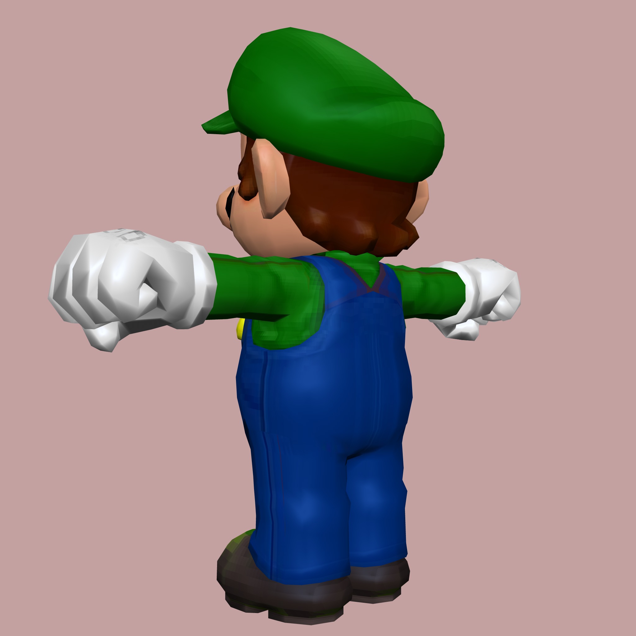 3D model Super Mario Bros Green Edition VR / AR / low-poly | CGTrader