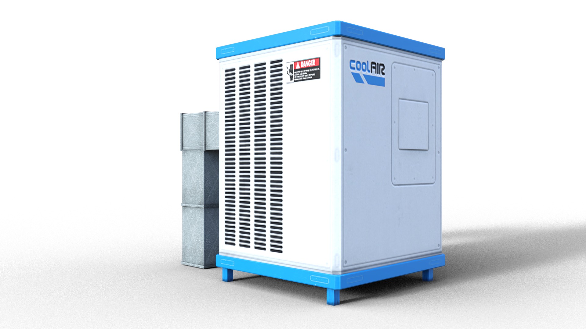 Rooftop AC Unit 2A Low-poly 3D model free VR / AR / low-poly 3D model ...