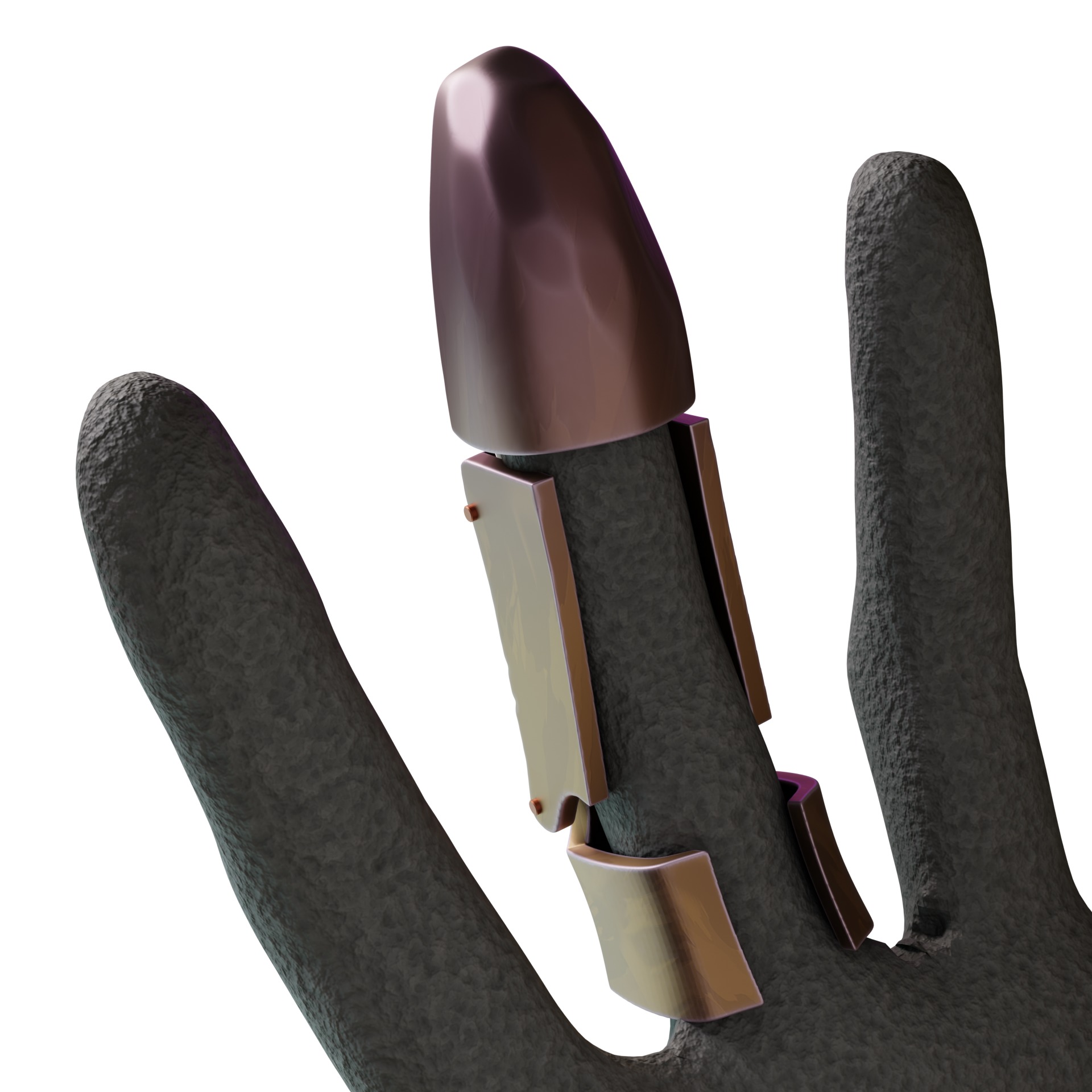 Jinx arcane mechanical cyber finger 3D model 3D printable | CGTrader