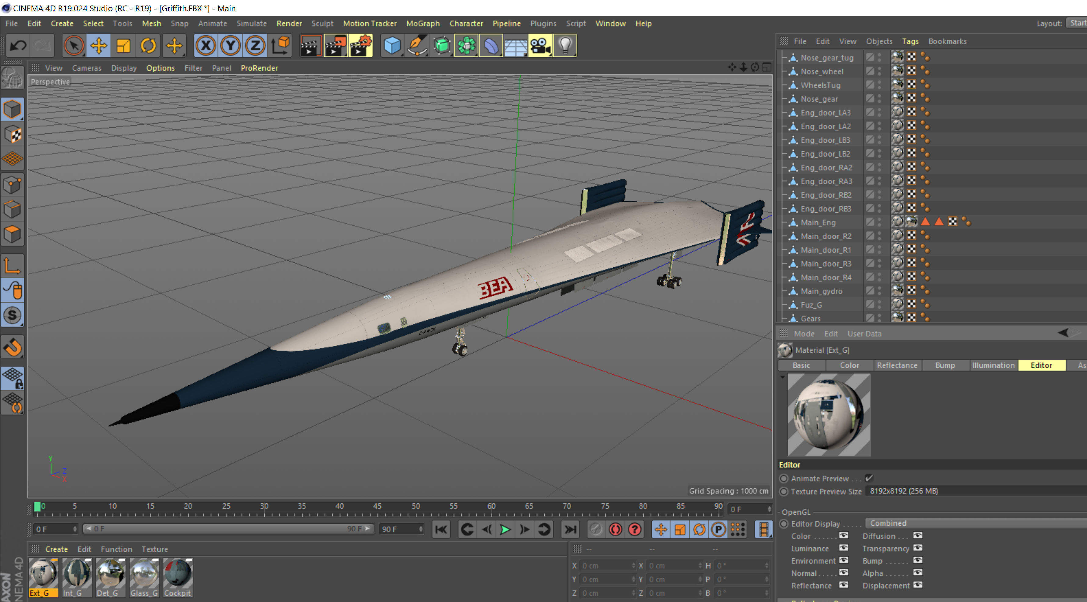 Supersonic VTOL airliner Griffith 3D model | CGTrader