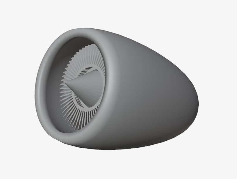 Jet Engine Simple free 3D model | CGTrader