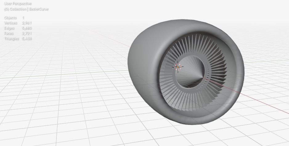 Jet Engine Simple free 3D model | CGTrader