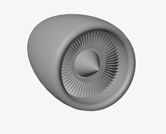 Jet Engine Simple free 3D model | CGTrader
