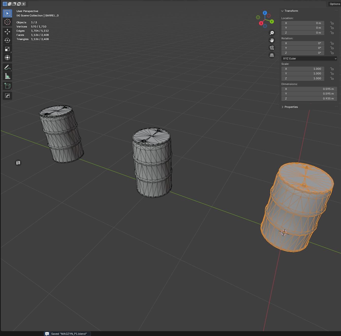 Warehouse Barrels - UE and UNITY - Game Ready - Low Poly free VR / AR / low-poly 3D model | CGTrader
