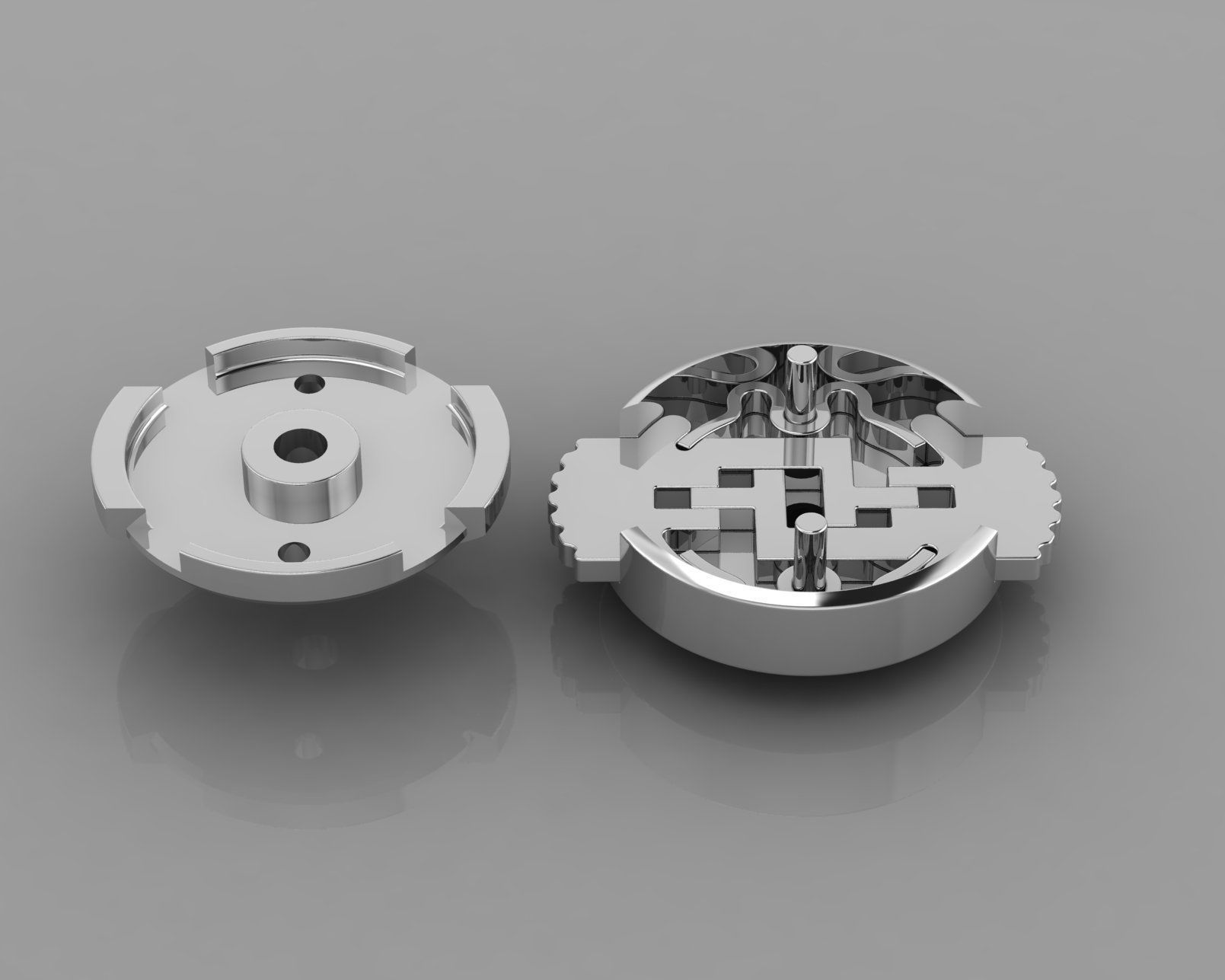 System ALPA Lock earrings 3D model 3D printable | CGTrader