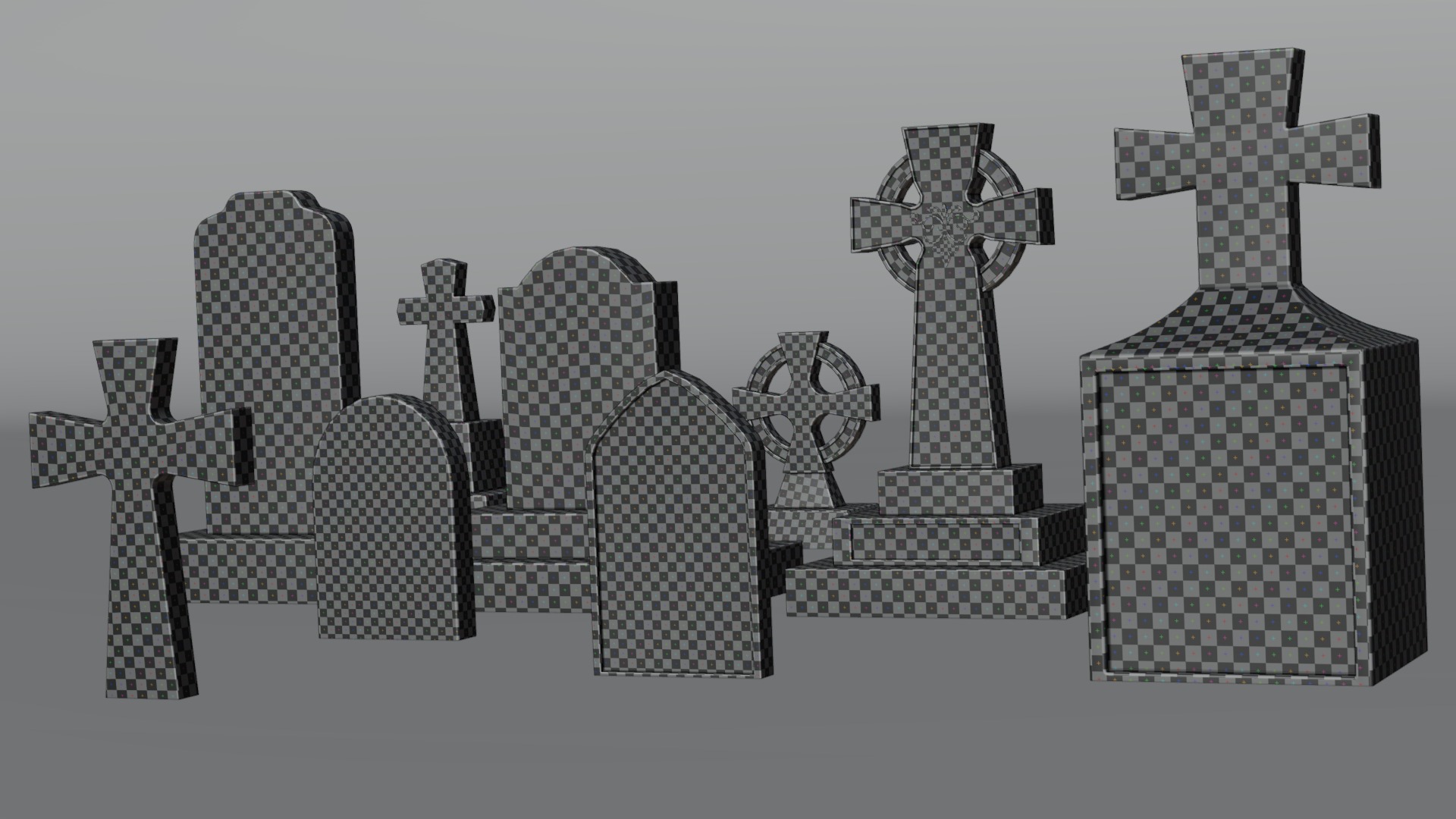 Gravestone Pack free 3D model | CGTrader