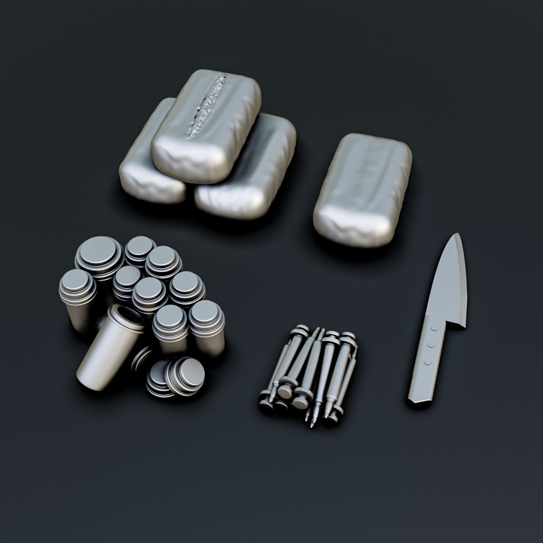 Crime Scene Diorama Pack 3D model 3D printable | CGTrader