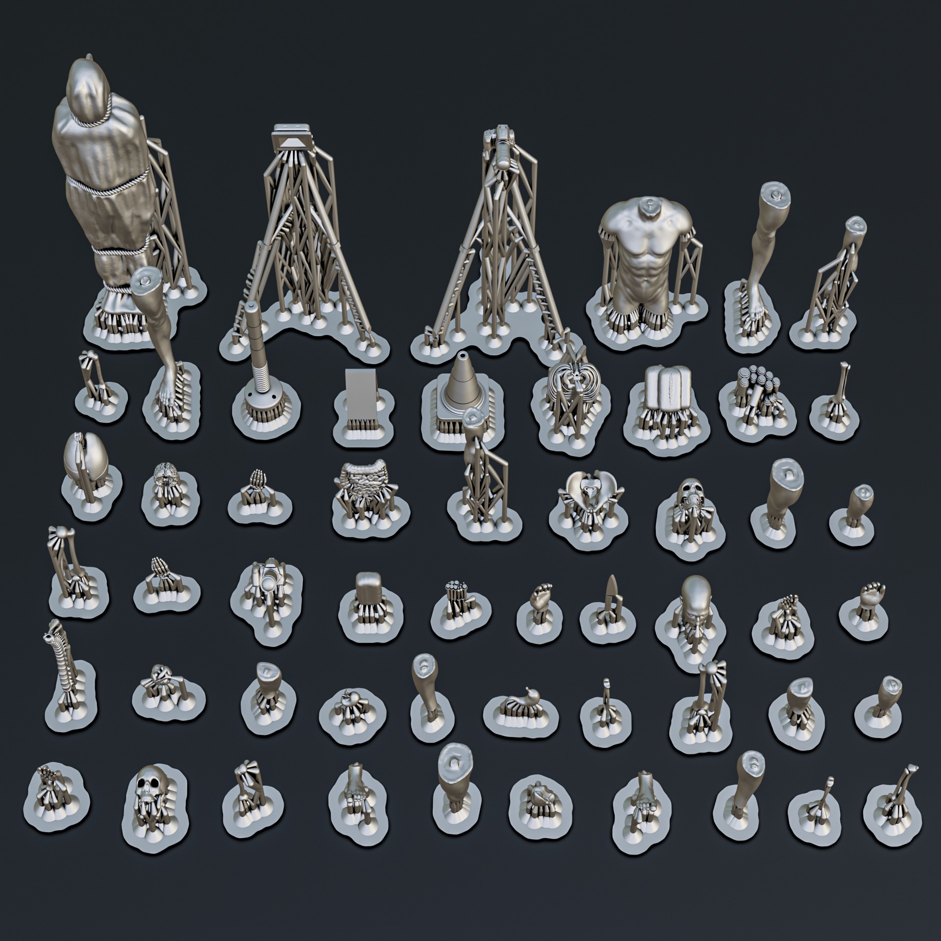 Crime Scene Diorama Pack 3D model 3D printable | CGTrader
