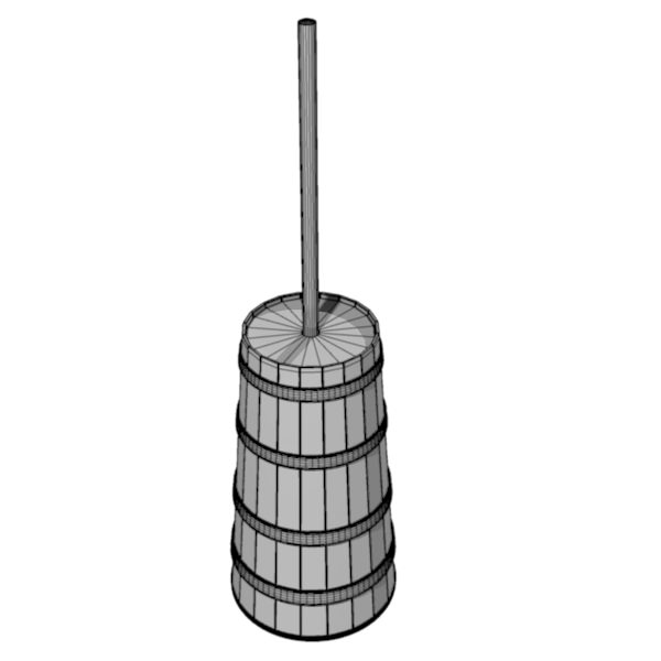 Antique Butter Churner 3D model | CGTrader