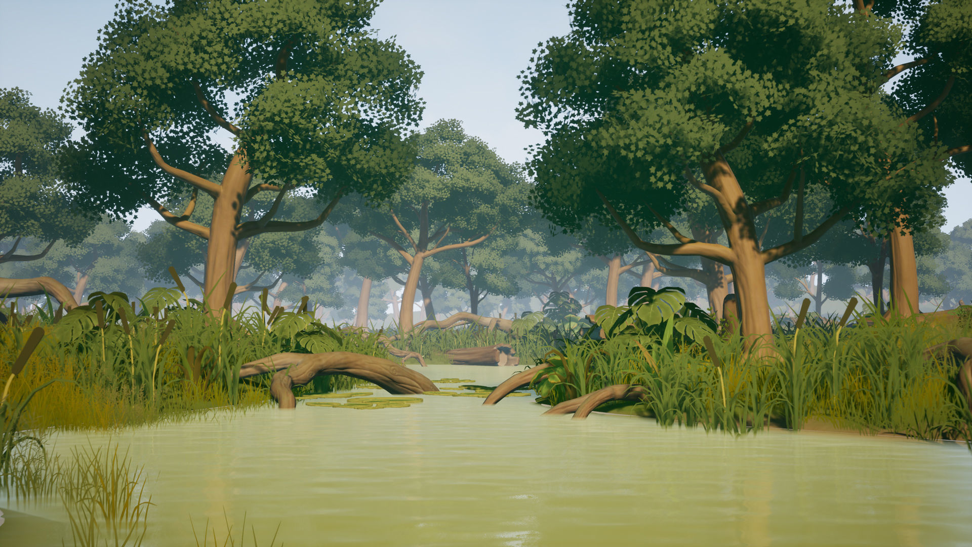3D model Stylized Environment Series - Swamp Package VR / AR / low-poly ...