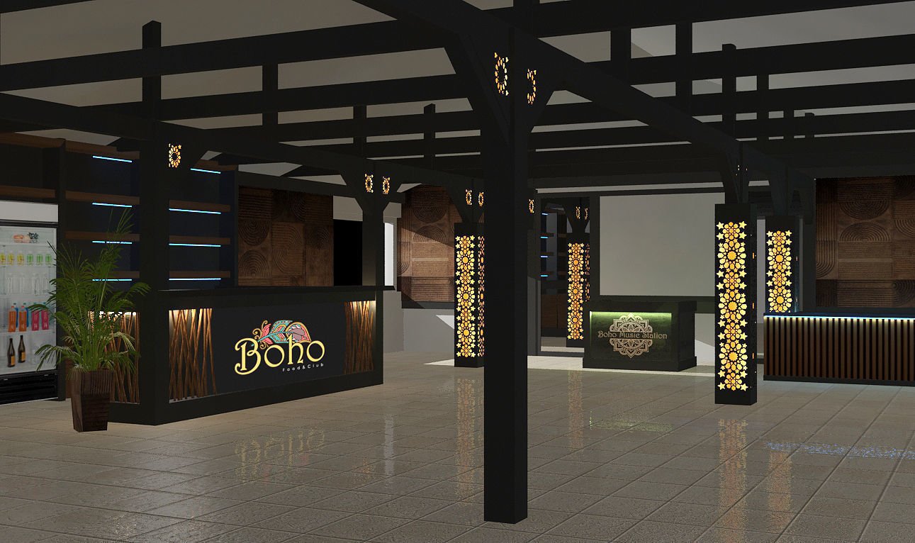 Boho club free 3D model | CGTrader