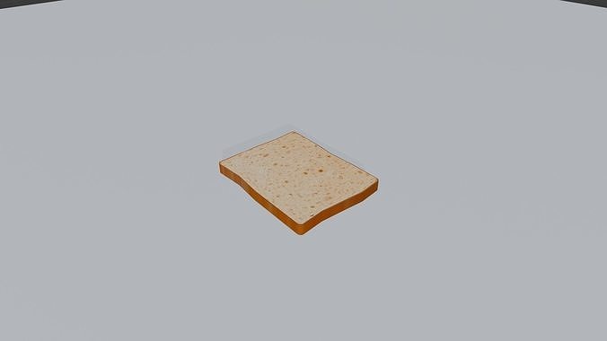 Low Poly Toast free VR / AR / low-poly 3D model | CGTrader
