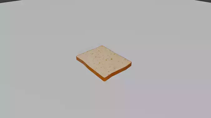 Low Poly Toast free VR / AR / low-poly 3D model | CGTrader