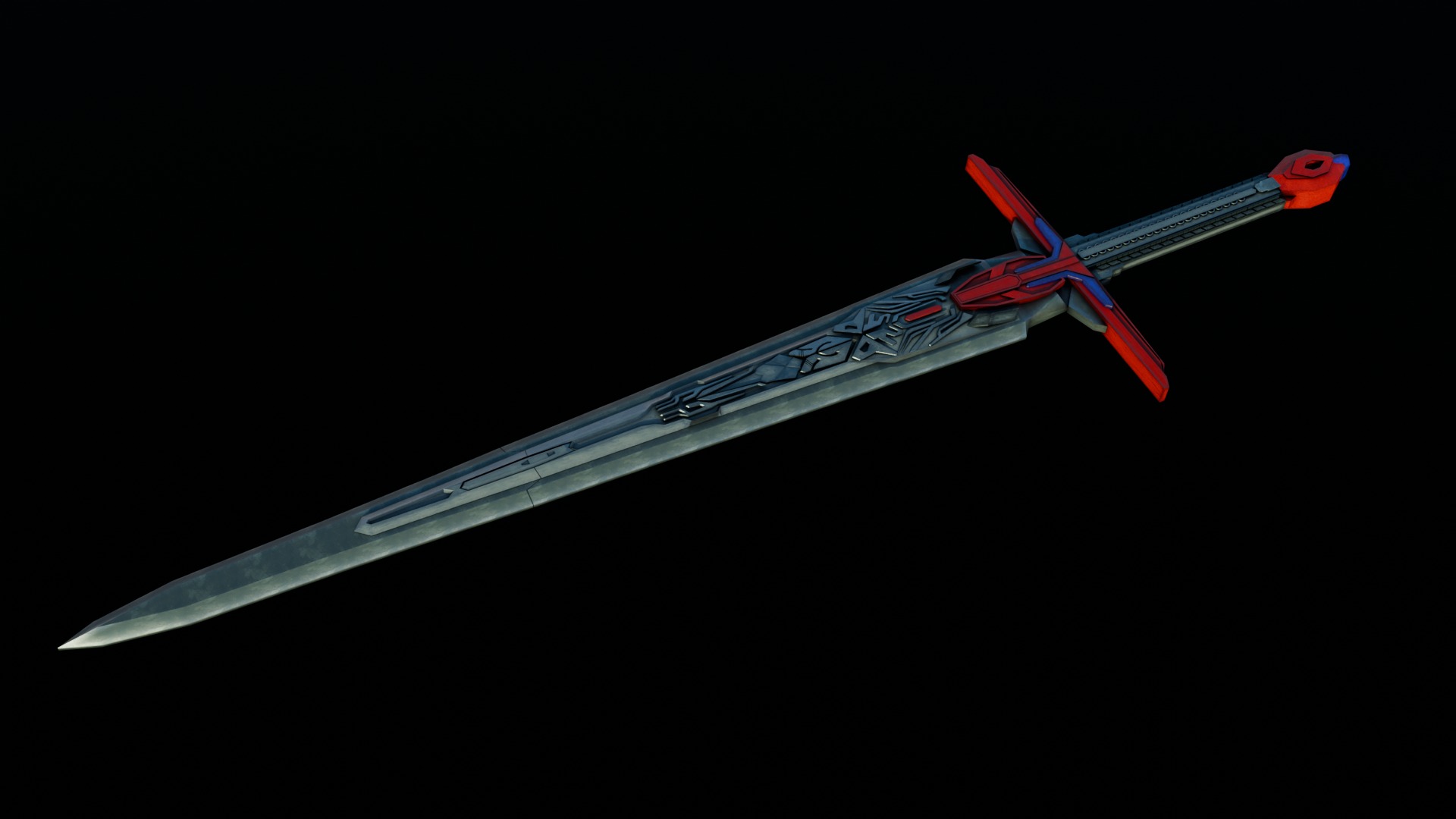The sword of Optimus Prime free 3D model rigged | CGTrader