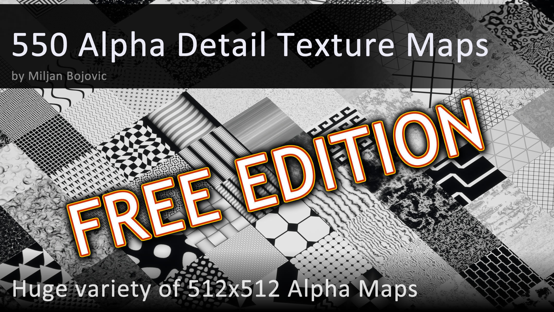 550 Alpha Detail 512x512 - FREE EDITION free VR / AR / low-poly Texture ...