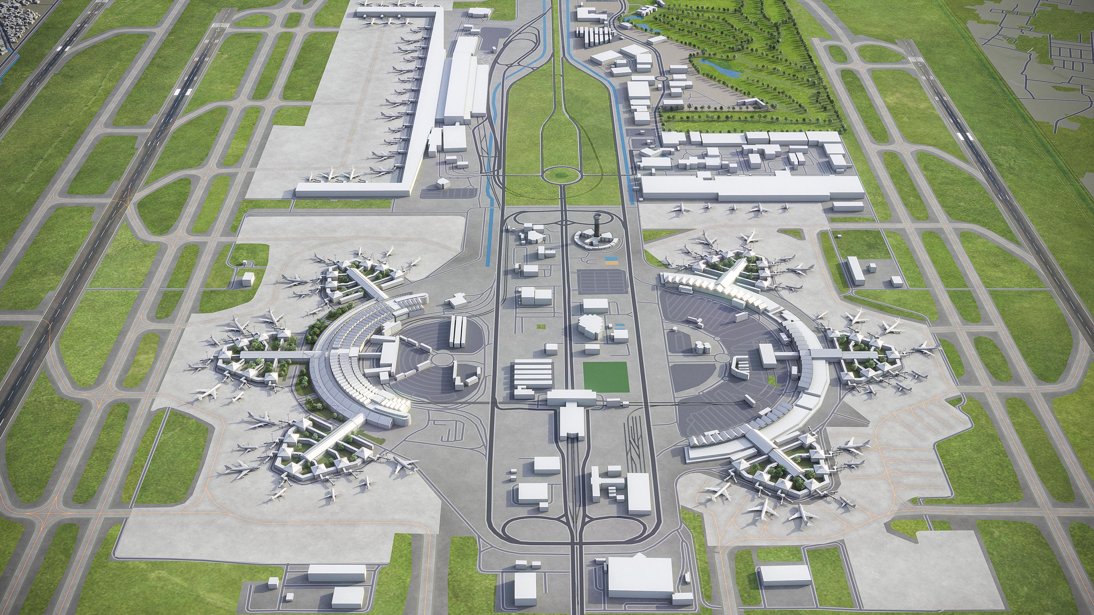 3D model Jakarta Soekarno-Hatta International Airport - CGK VR / AR ...