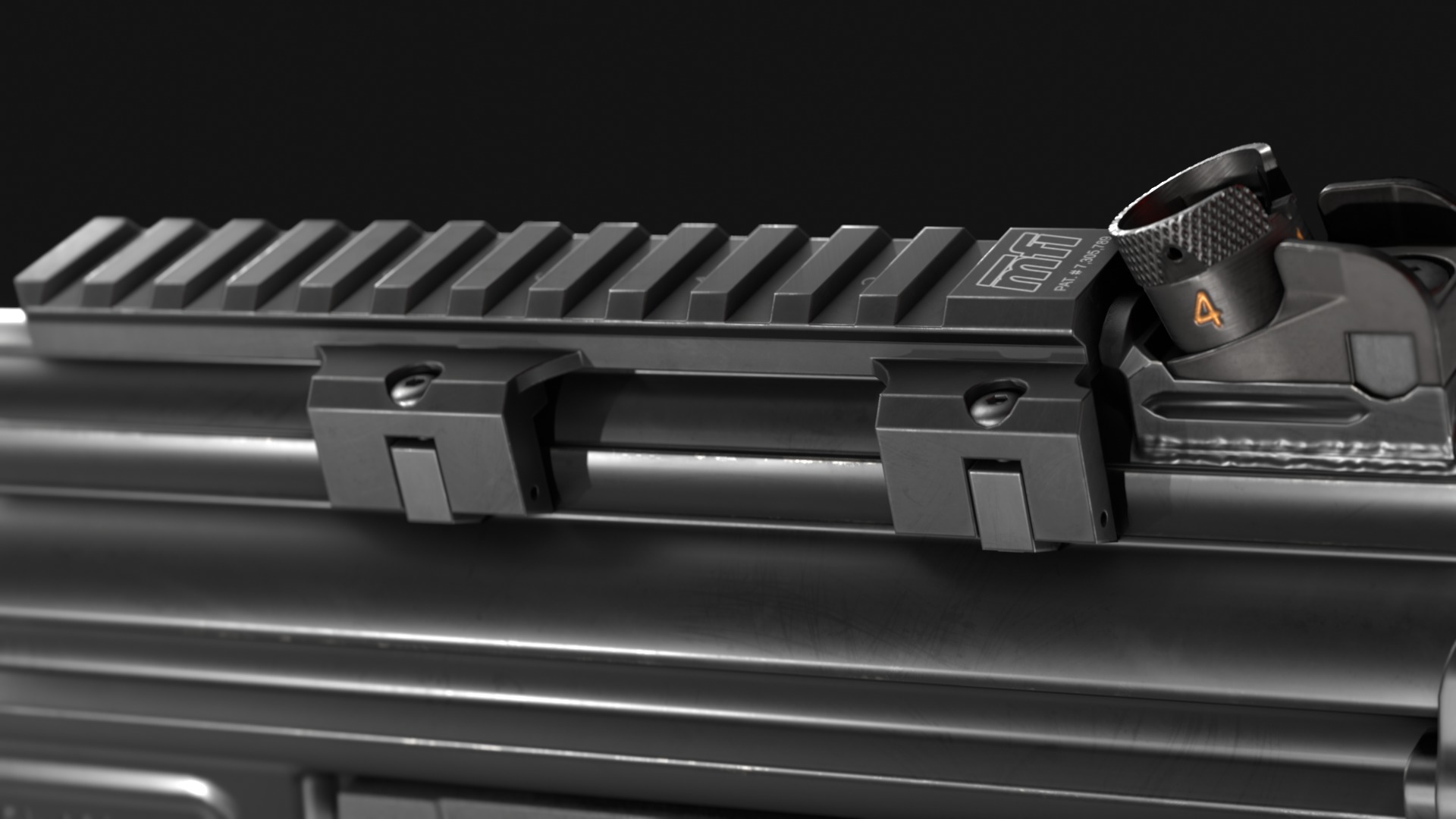 3D model MFI HK Optic Rail Clamp Mount - Game Asset VR / AR / low-poly ...