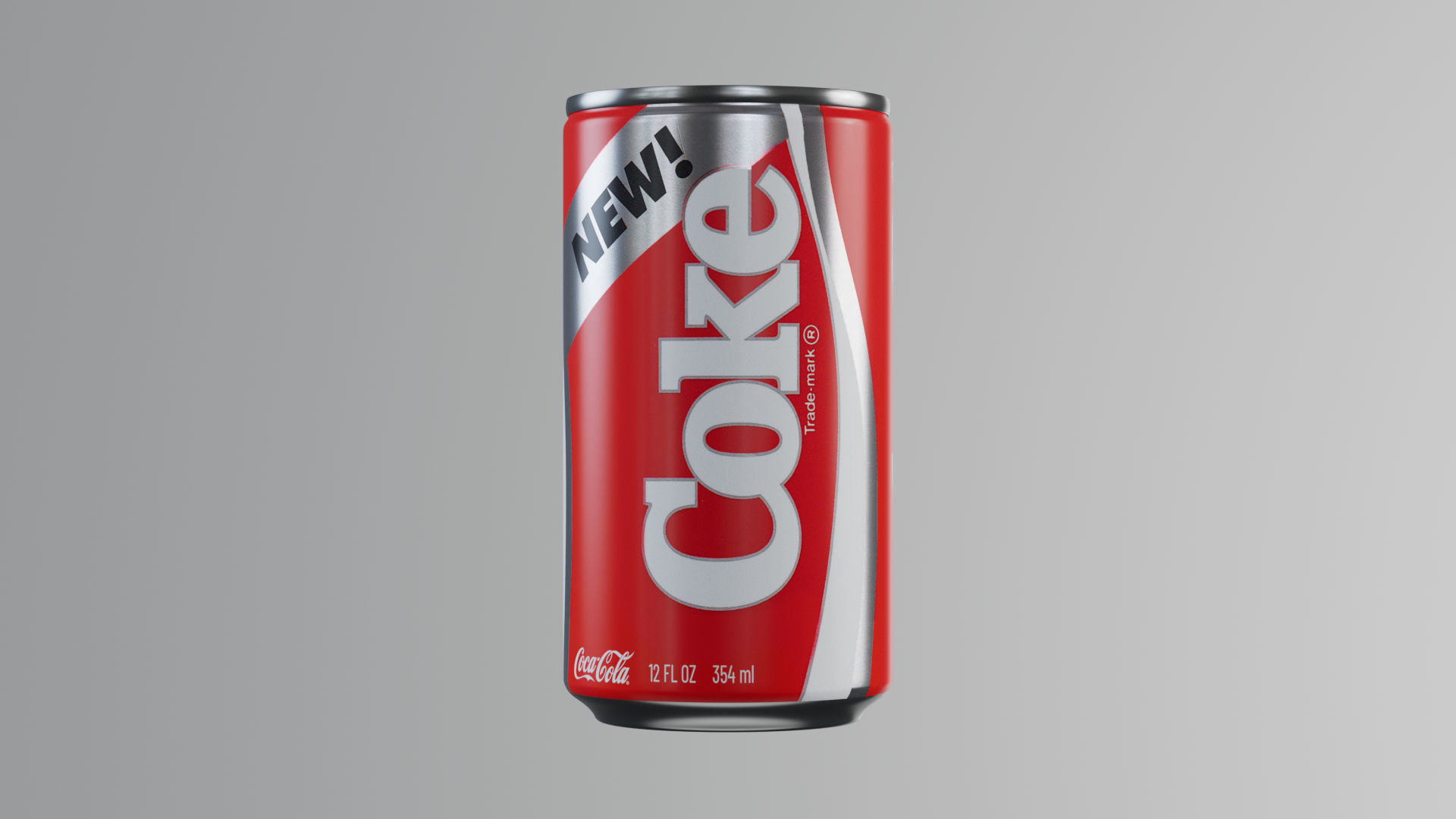Coca Cola Can 80s 3D model | CGTrader