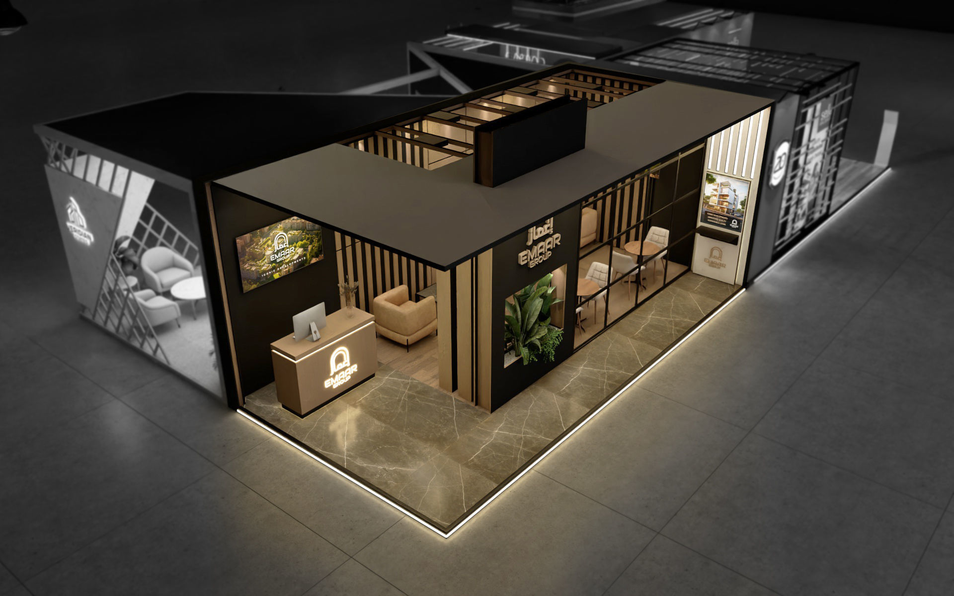 real estate Booth Exhibition Stand 3D model | CGTrader