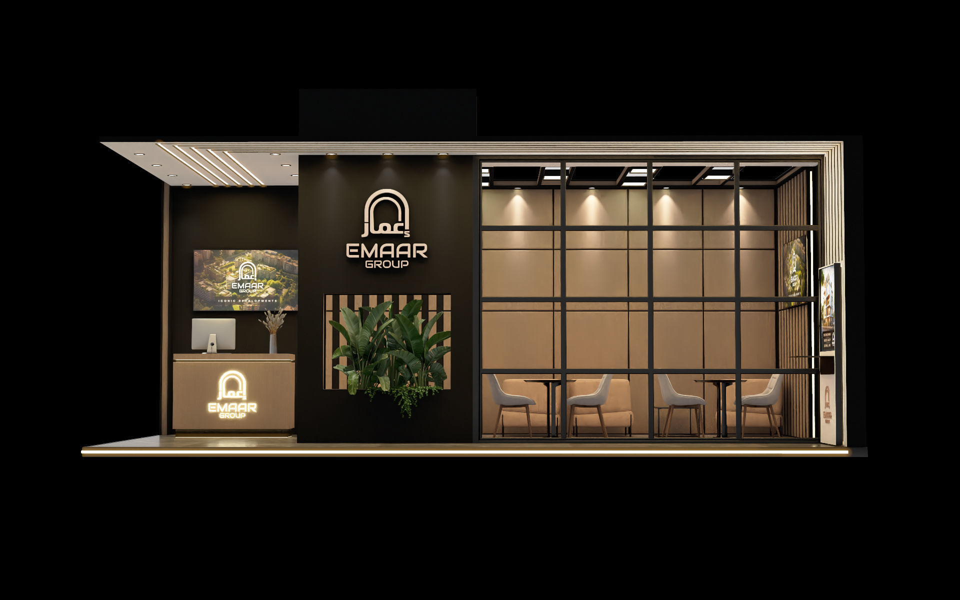 real estate Booth Exhibition Stand 3D model | CGTrader