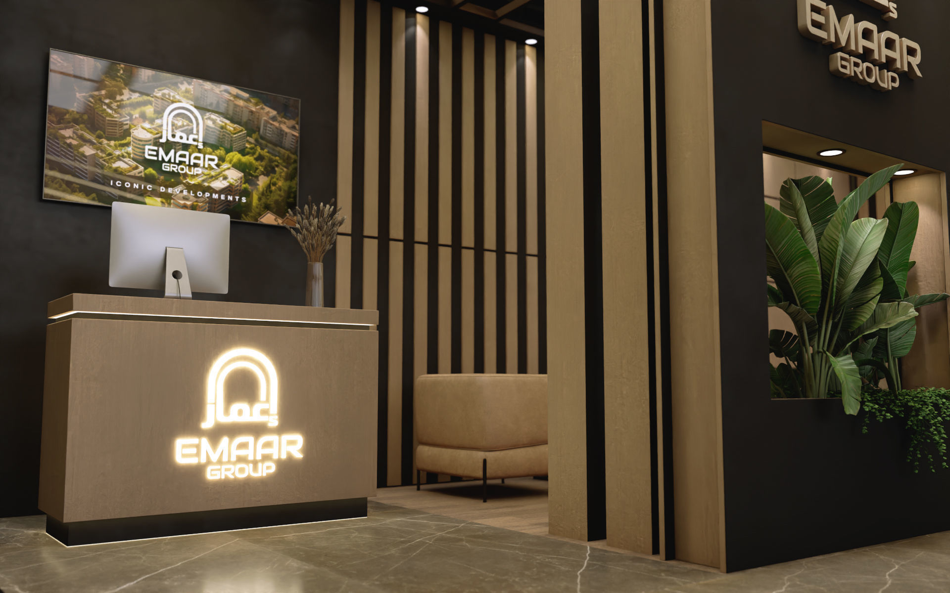 real estate Booth Exhibition Stand 3D model | CGTrader