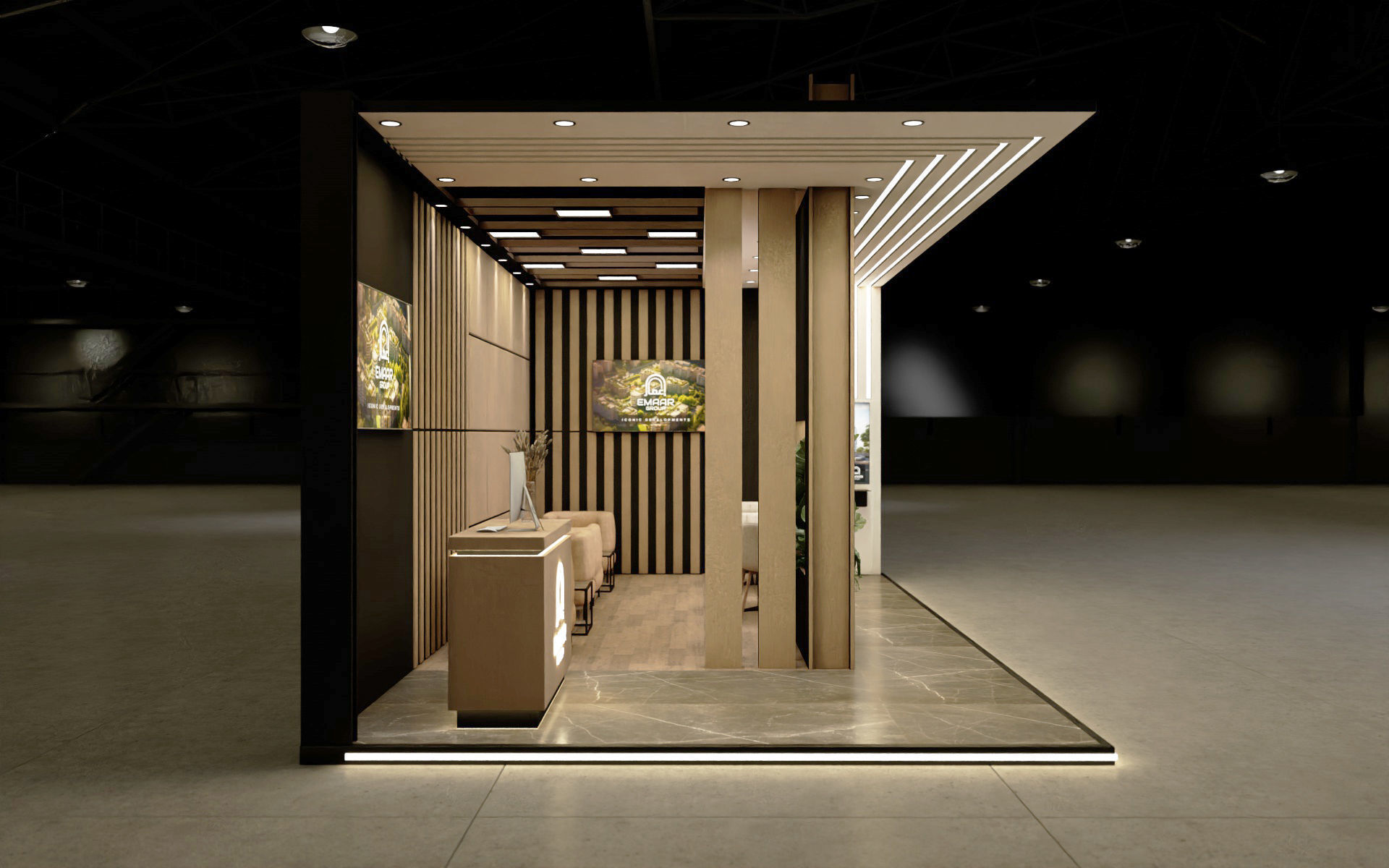 real estate Booth Exhibition Stand 3D model | CGTrader