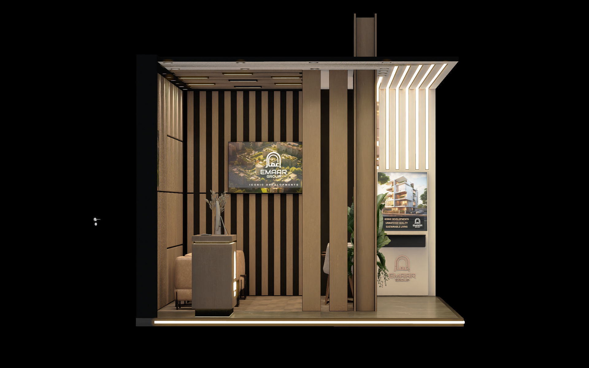 real estate Booth Exhibition Stand 3D model | CGTrader