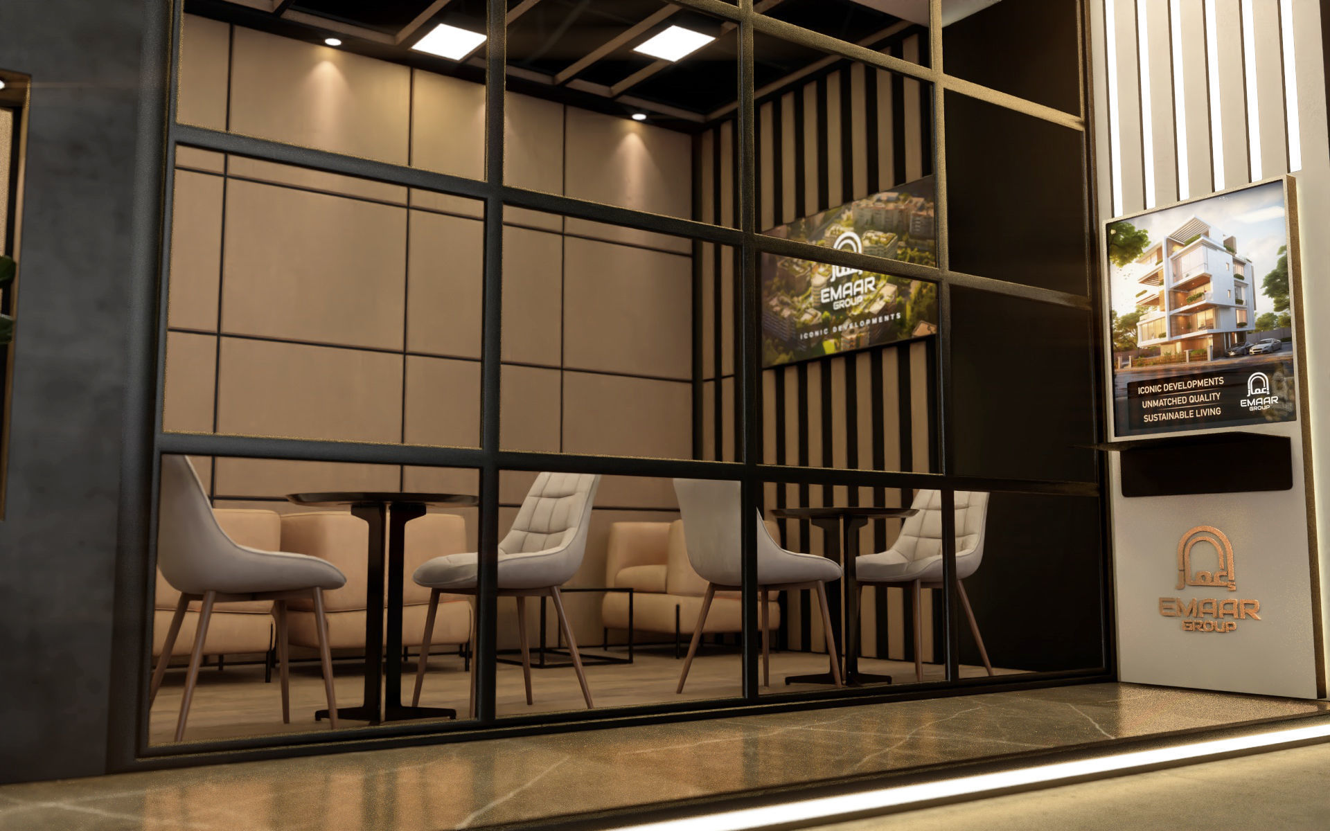 real estate Booth Exhibition Stand 3D model | CGTrader