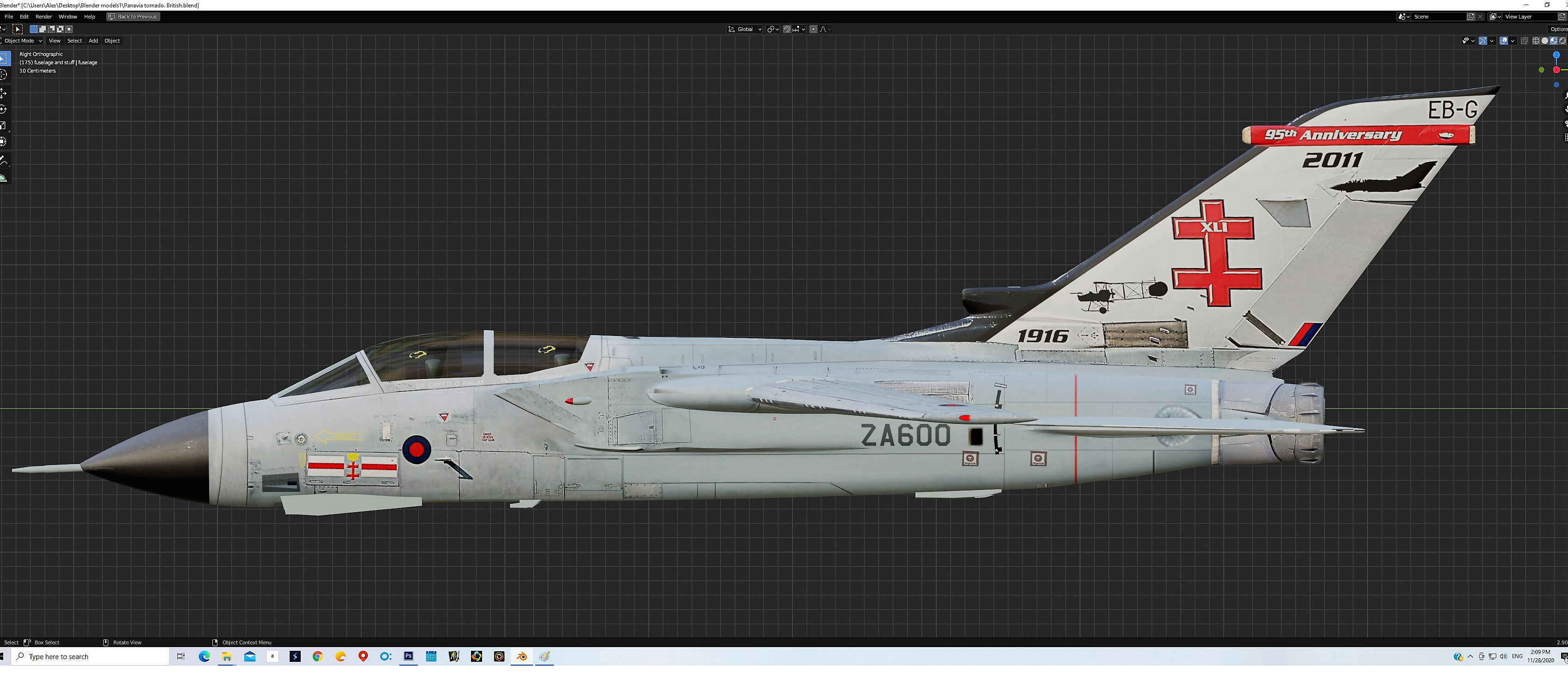 Panavia Tornado free 3D model | CGTrader