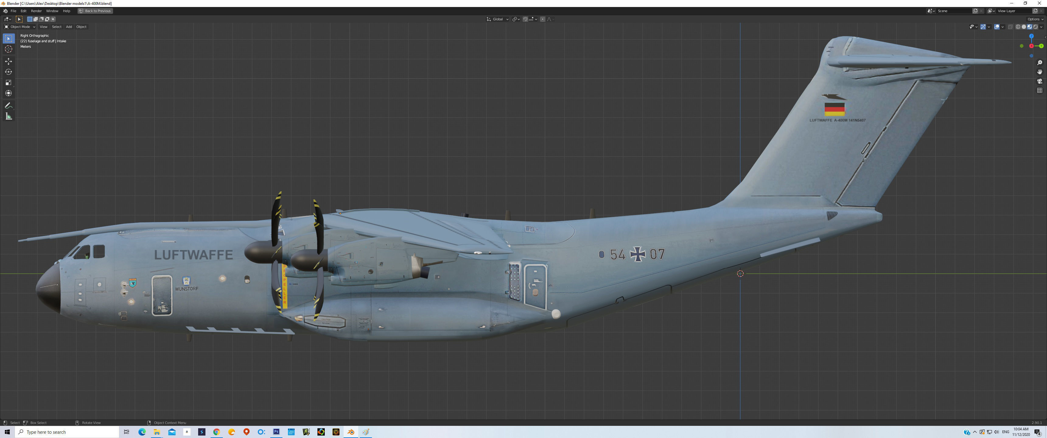 A 400M aircraft free 3D model | CGTrader