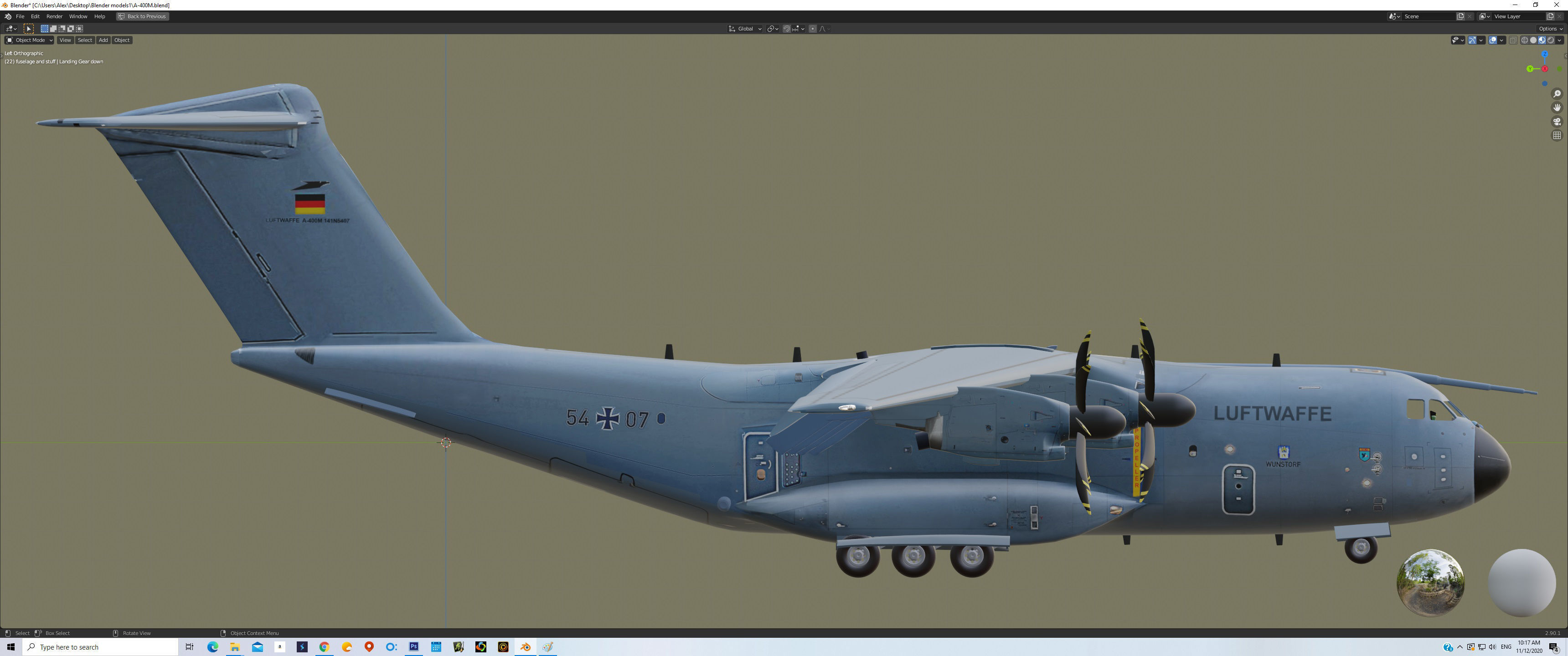 A 400M aircraft free 3D model | CGTrader