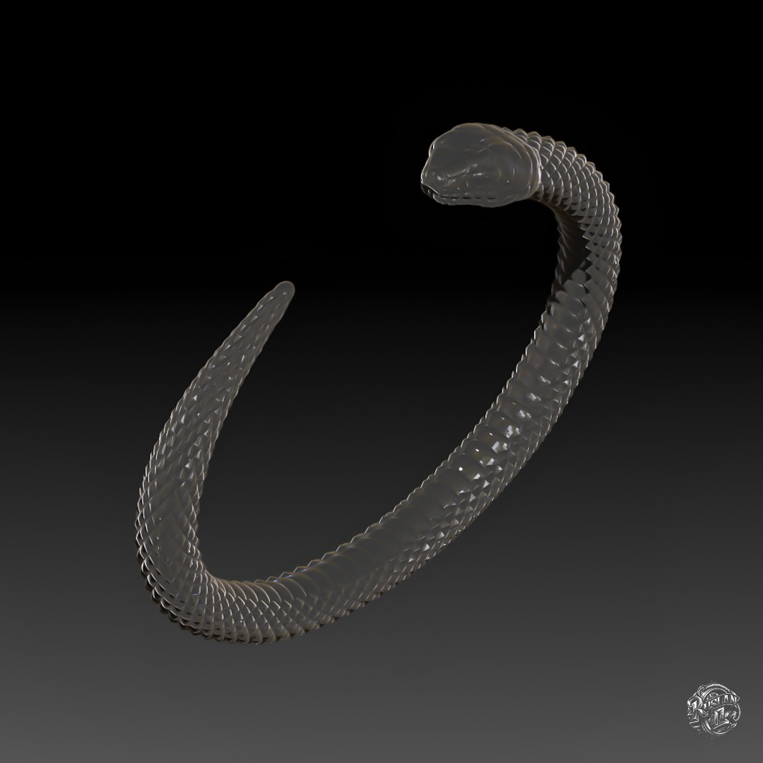 Snake Symbol of Rebirth free 3D model 3D printable | CGTrader