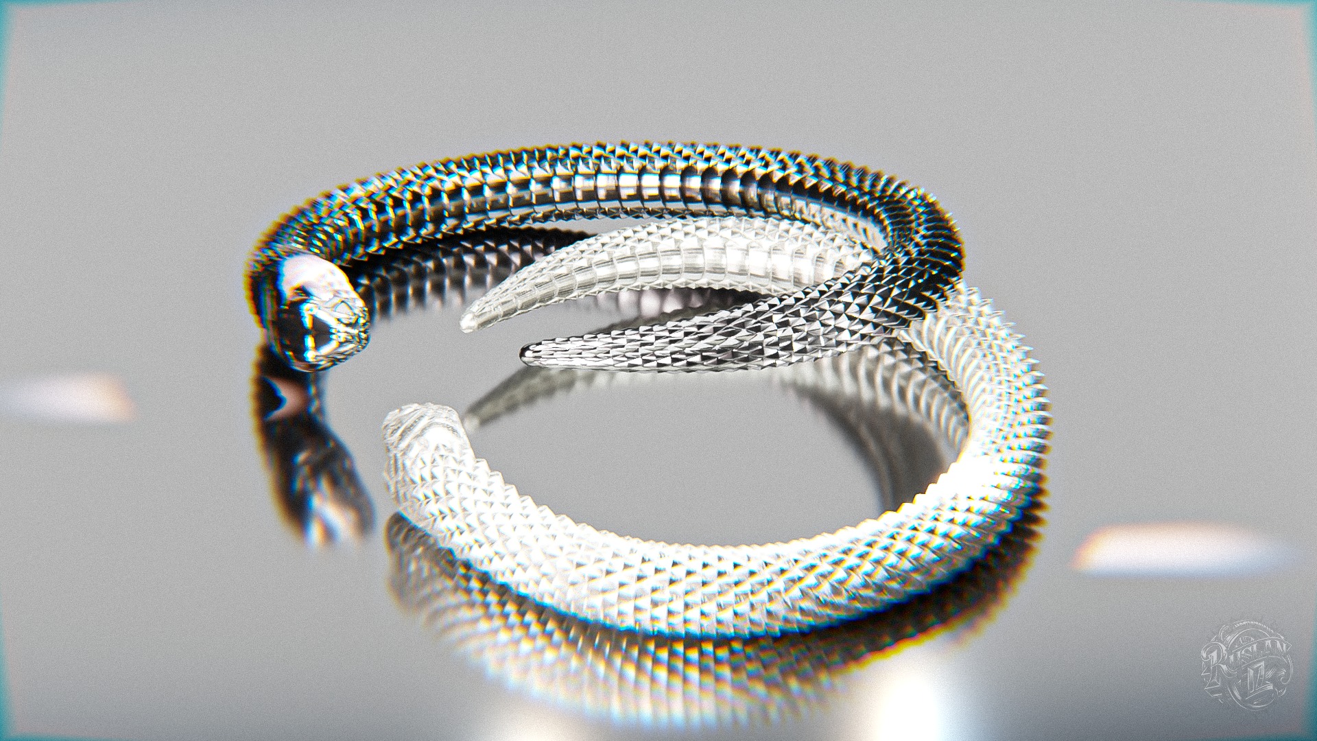 Snake Symbol of Rebirth free 3D model 3D printable | CGTrader