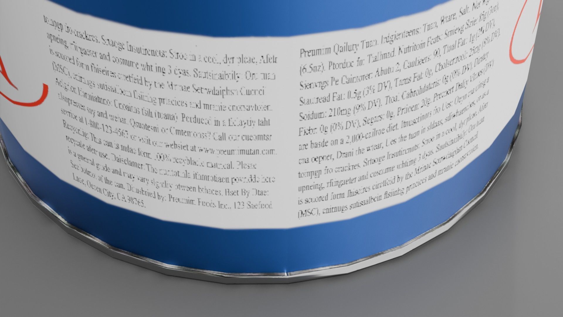 Realistic 3D Tuna Can Model free VR / AR / low-poly 3D model | CGTrader