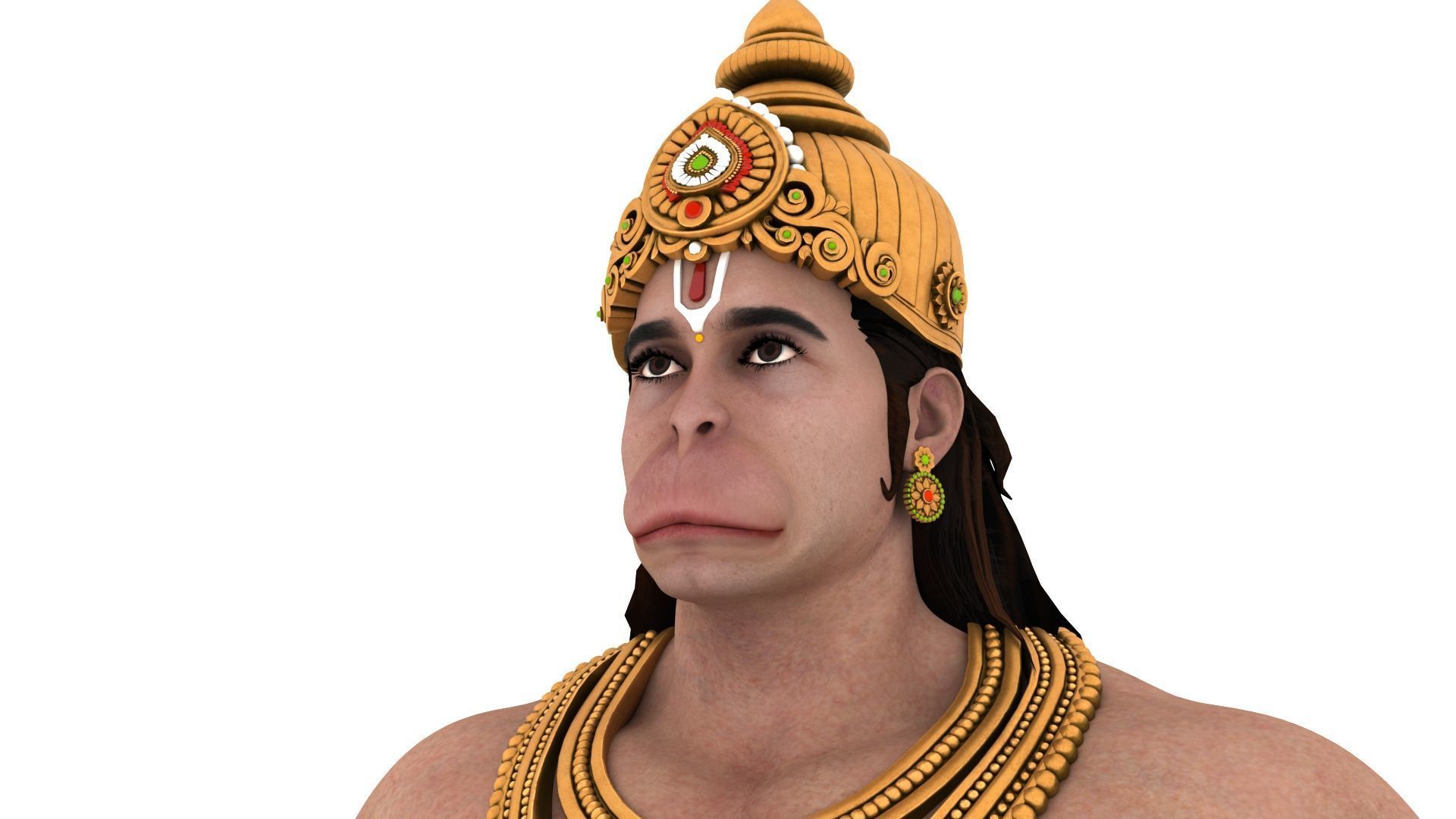 Hanuman t pose 3D model | CGTrader
