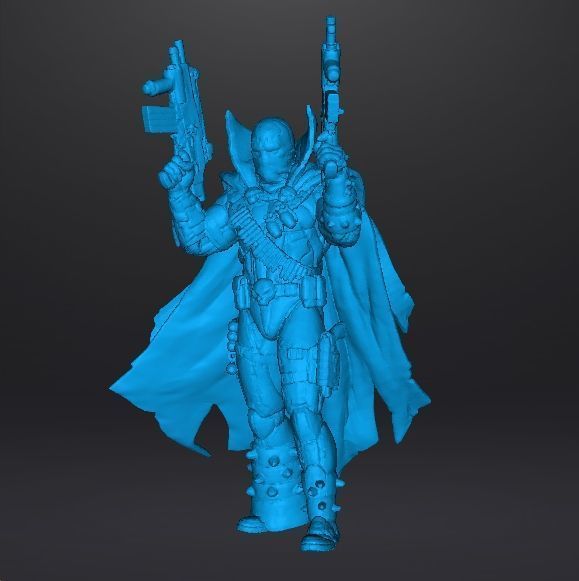 SPAWN COMMANDO MINIATURE MODEL FANTASY SCIFI SUPERHERO GAMES RPG 3D ...