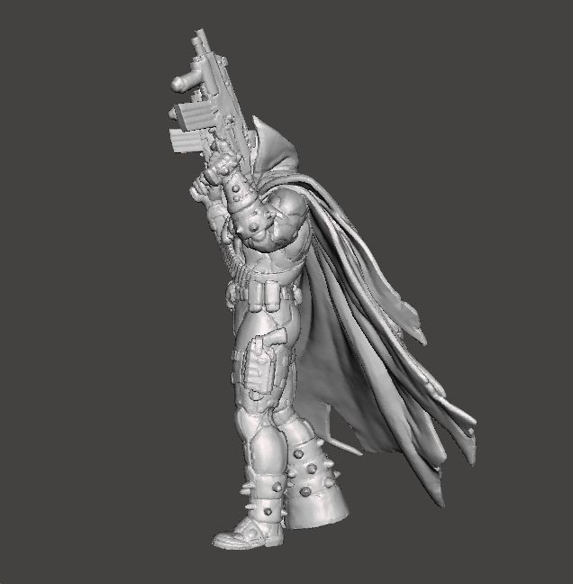 SPAWN COMMANDO MINIATURE MODEL FANTASY SCIFI SUPERHERO GAMES RPG 3D ...