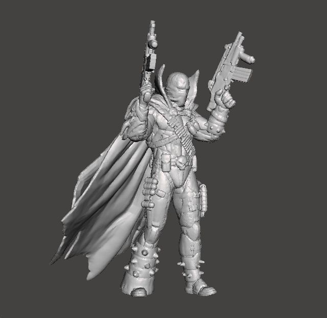 SPAWN COMMANDO MINIATURE MODEL FANTASY SCIFI SUPERHERO GAMES RPG 3D ...