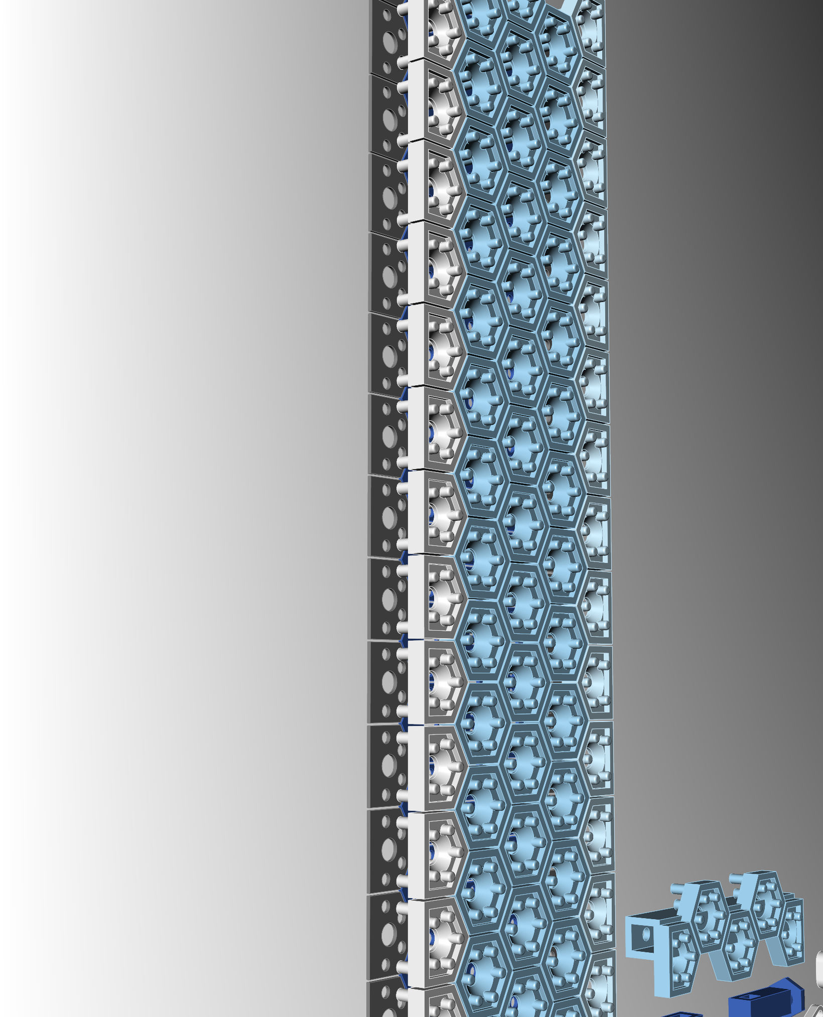 Italian hexagon bracelet CAD file 3D model 3D printable | CGTrader