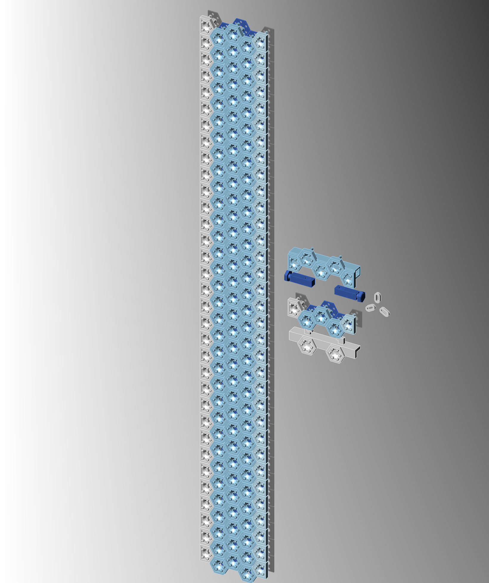 Italian hexagon bracelet CAD file 3D model 3D printable | CGTrader